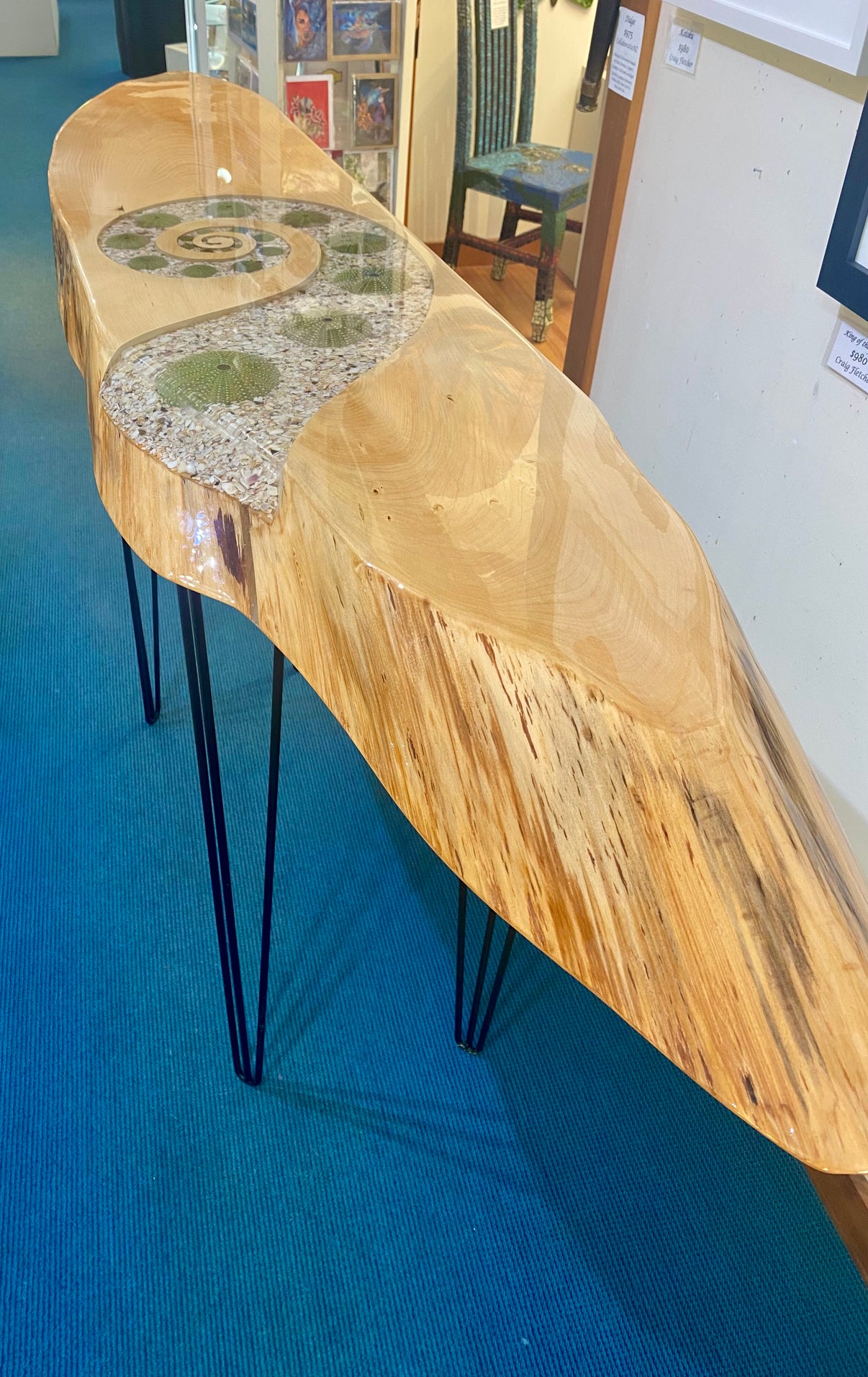 Kahikatea and Resin Bar Leaner – Gallery Helena Bay
